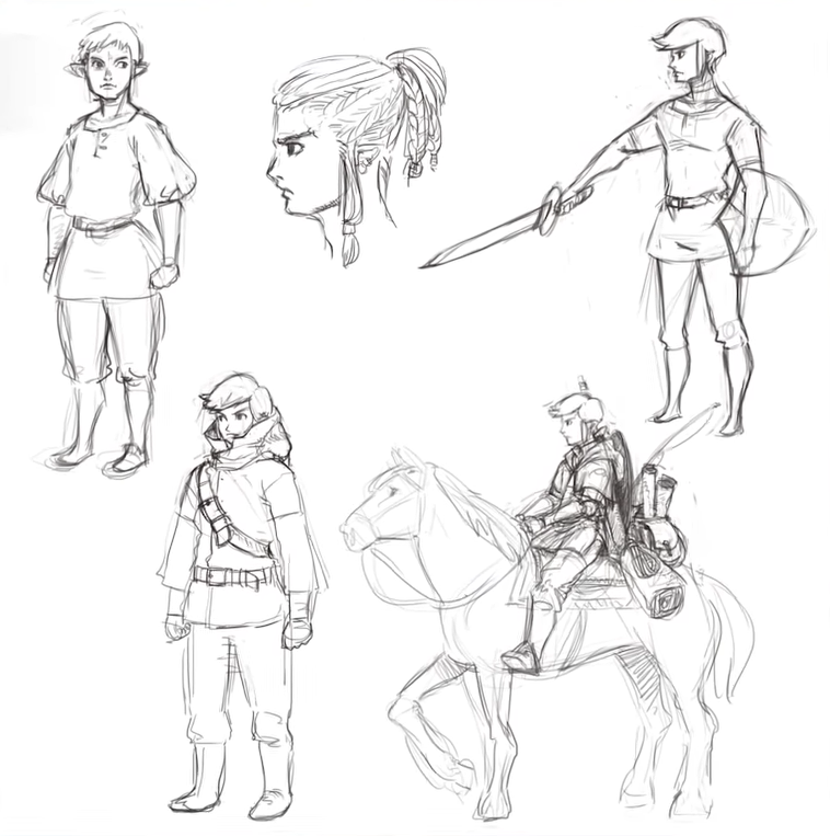 File:BotW Unused Link Concept 04.png - Zelda Wiki