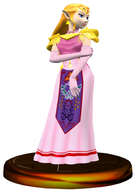 File:SSBM Zelda (Smash) Trophy Model.png - Zelda Wiki