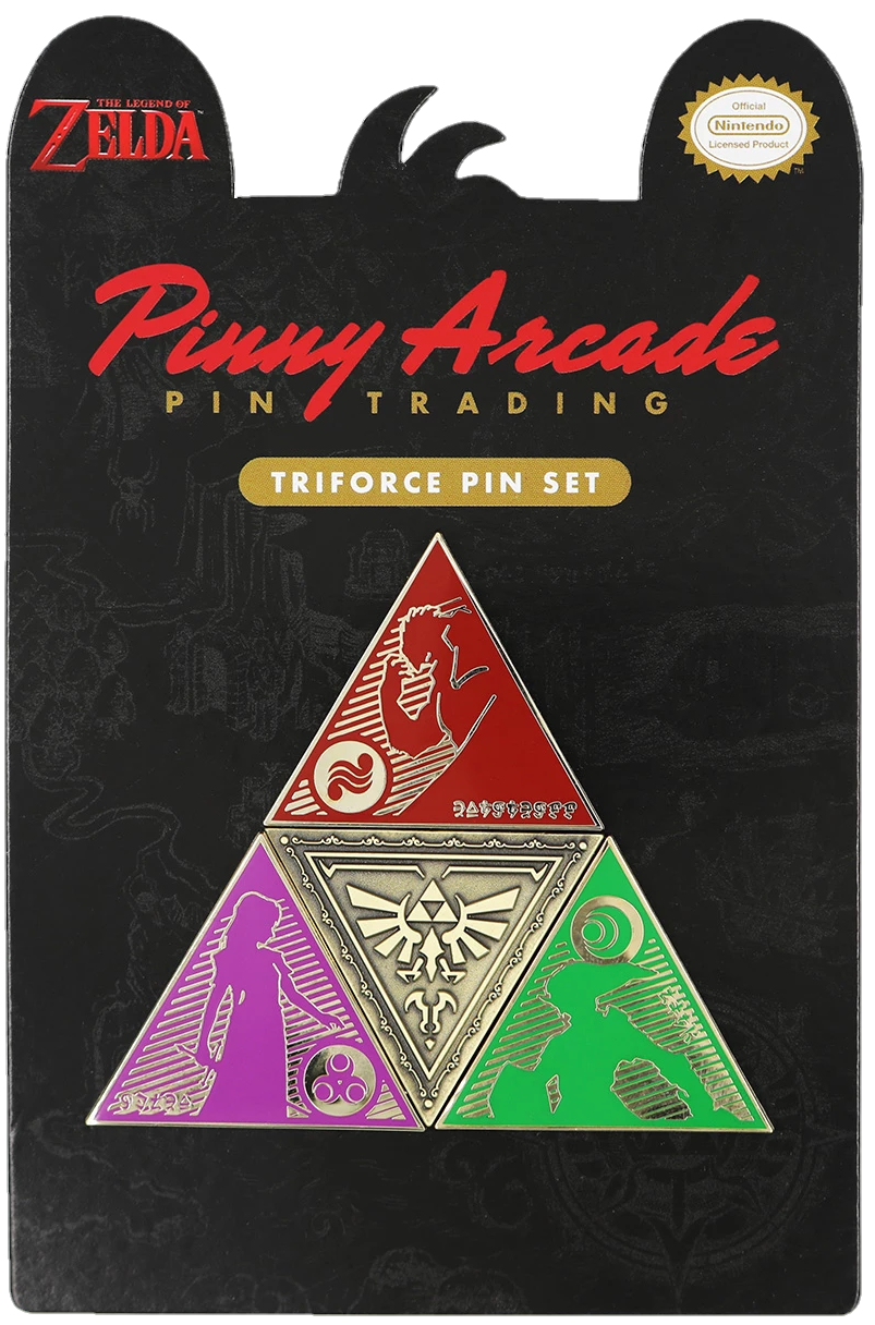The Legend of Zelda Triforce Pin Set - Zelda Wiki