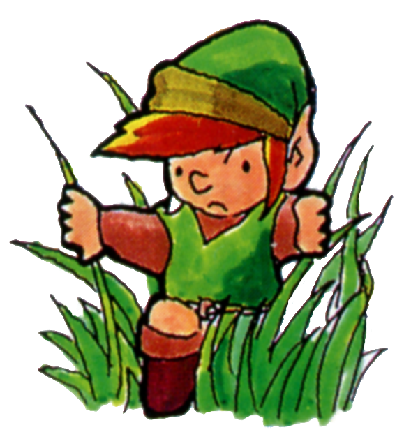File:TLoZ Link in Grass Artwork.png - Zelda Wiki