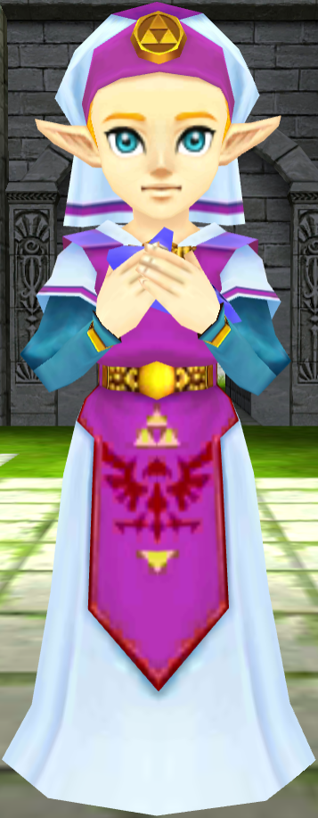 File:OoT3D Princess Zelda Model.png - Zelda Wiki
