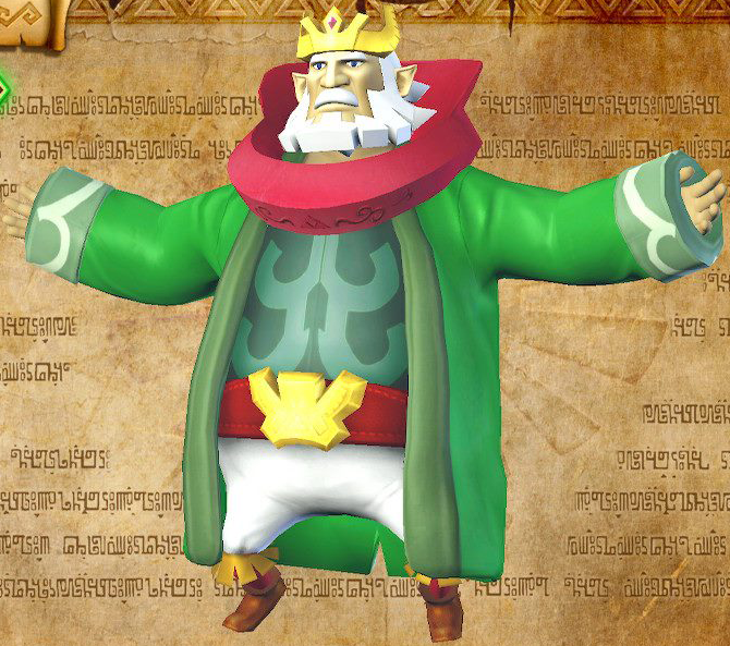 File:HWDE King Daphnes Standard Outfit (Wind Waker) Model.png - Zelda Wiki