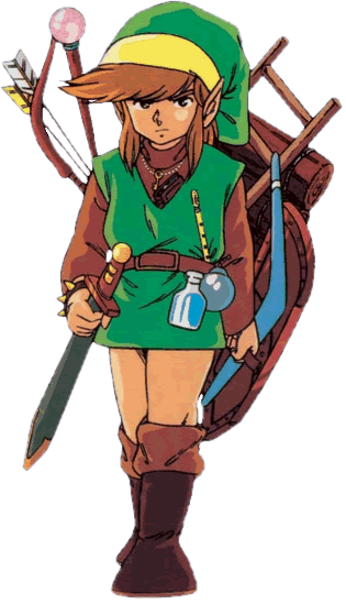 File:TLoZ Link Carrying Treasures Artwork.png - Zelda Wiki