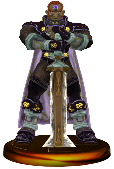 File:SSBM Ganondorf (Smash) Trophy Purple Model.png - Zelda Wiki