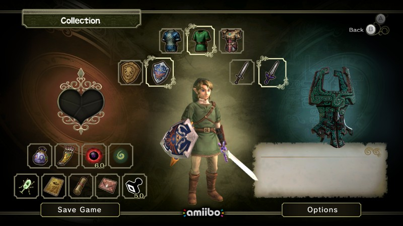 Collection Screen - Zelda Wiki