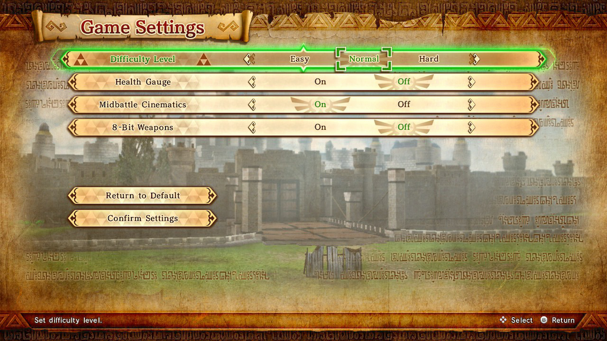 Game Settings - Zelda Wiki