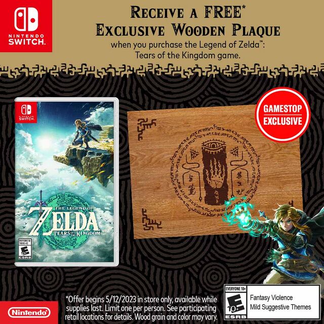 File:TotK GameStop Pre-Order Bonus.jpg - Zelda Wiki