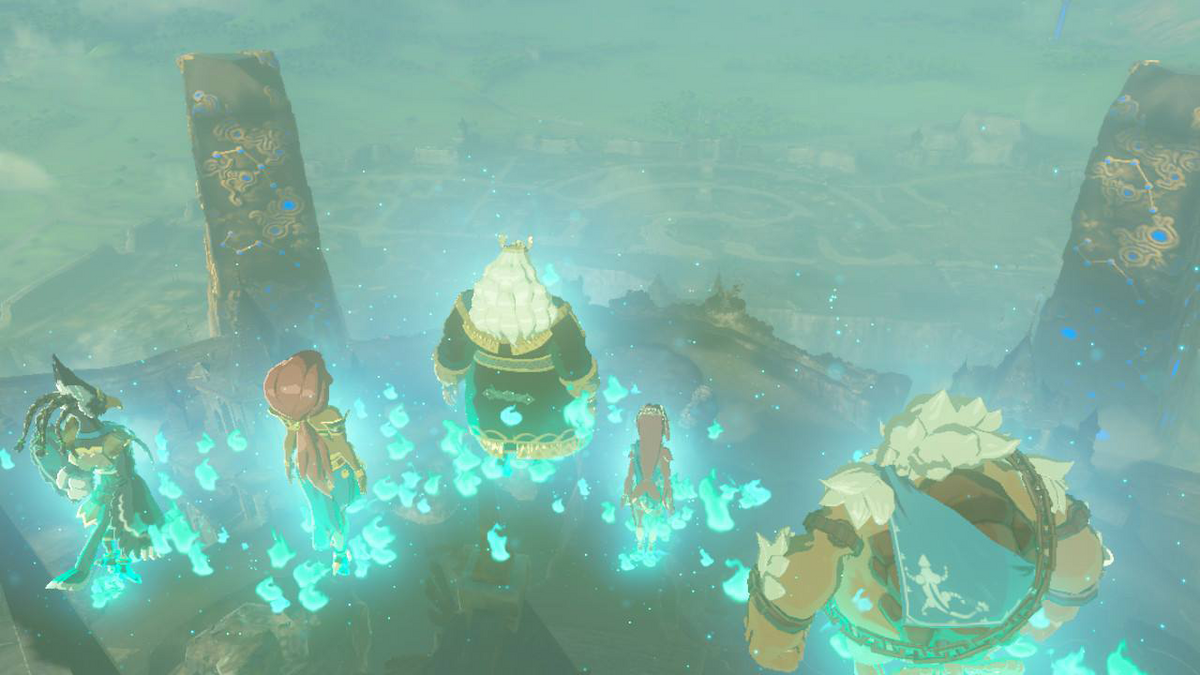 File:BotW Champions and the King.png - Zelda Wiki