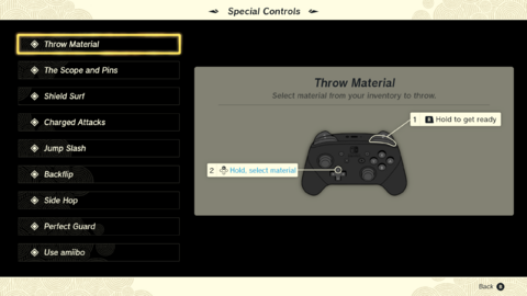 Special Controls - Zelda Wiki
