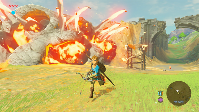 File:BotW Skull House Explosion.png - Zelda Wiki