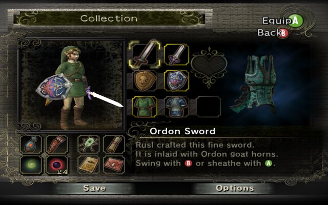Collection Screen - Zelda Wiki