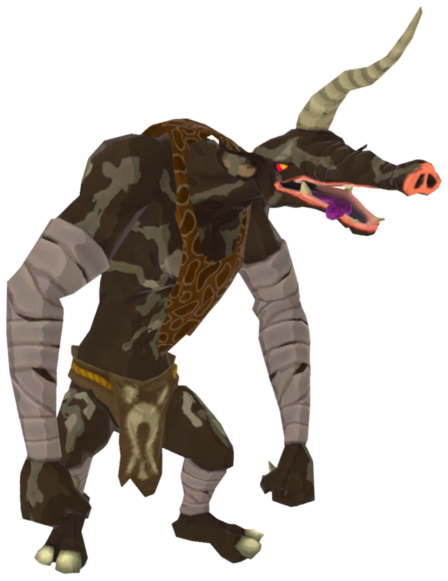 File:BotW Black Moblin Model.png - Zelda Wiki