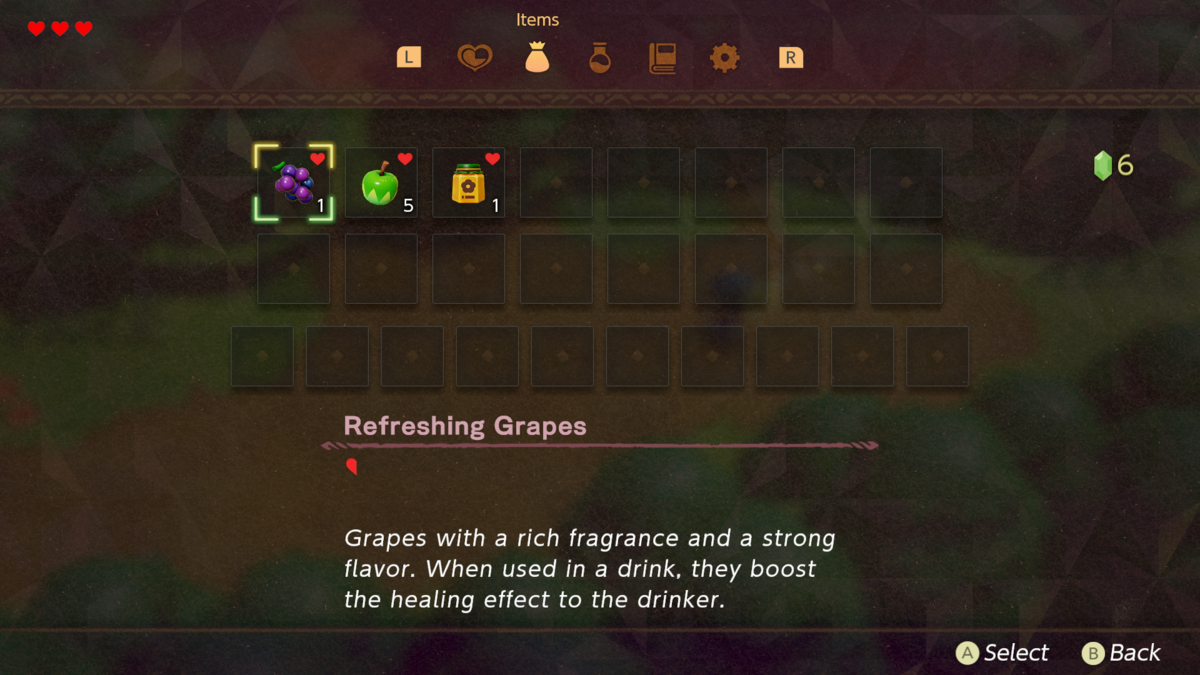 Inventory - Zelda Wiki