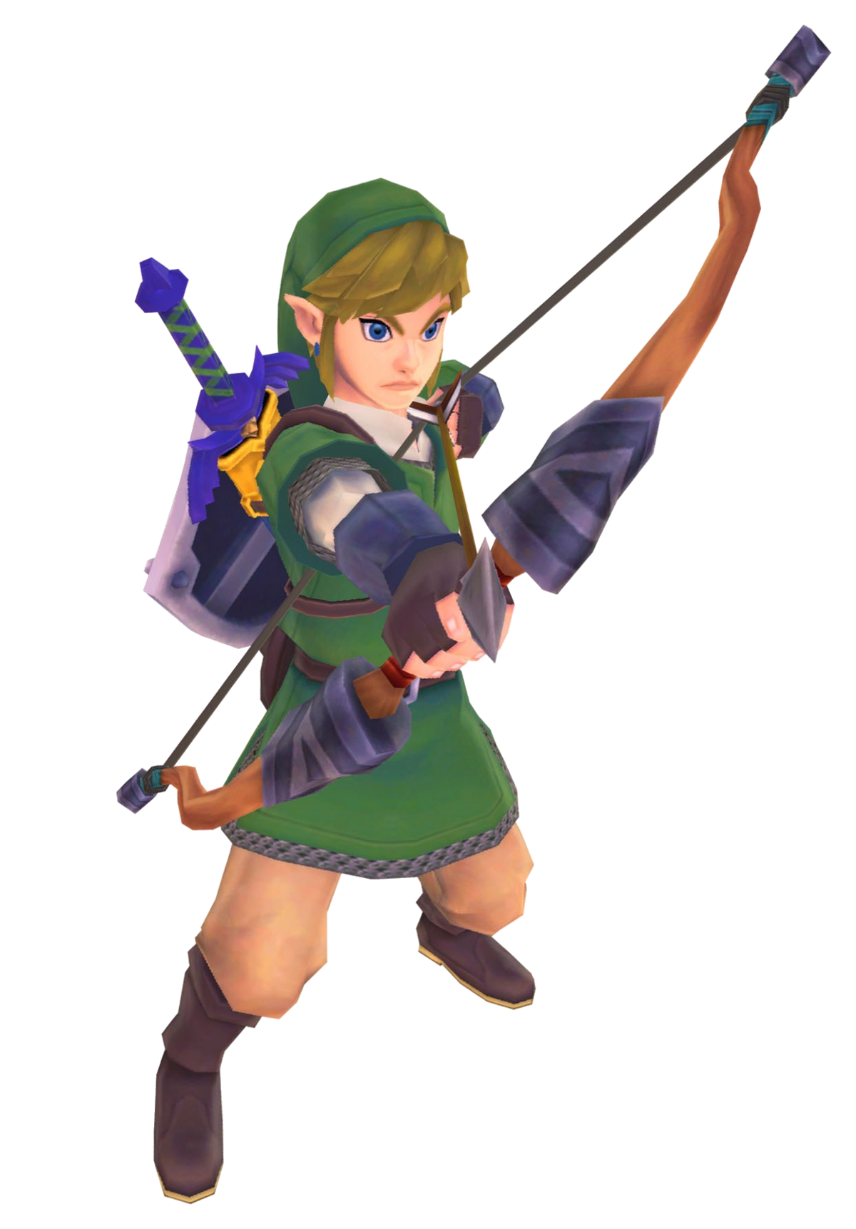 File:SS Link Bow Render.png - Zelda Wiki