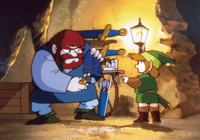 File:TLoZ Link and Merchant Artwork.png - Zelda Wiki