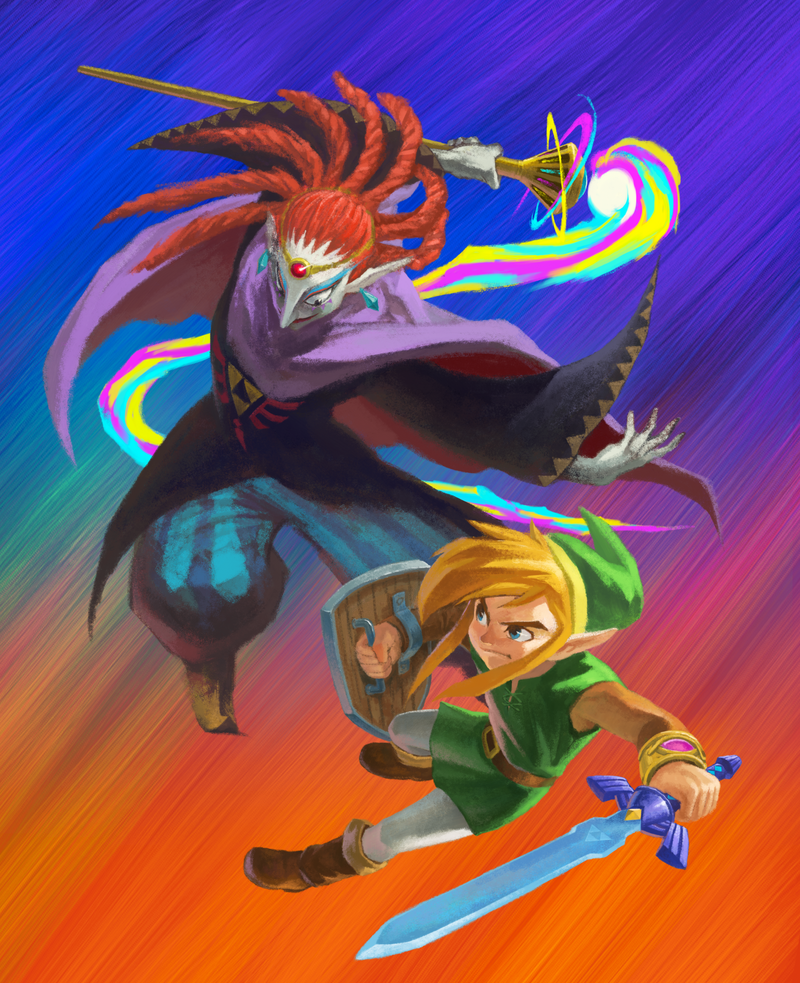 File:ALBW Link Fighting Yuga Artwork.png - Zelda Wiki