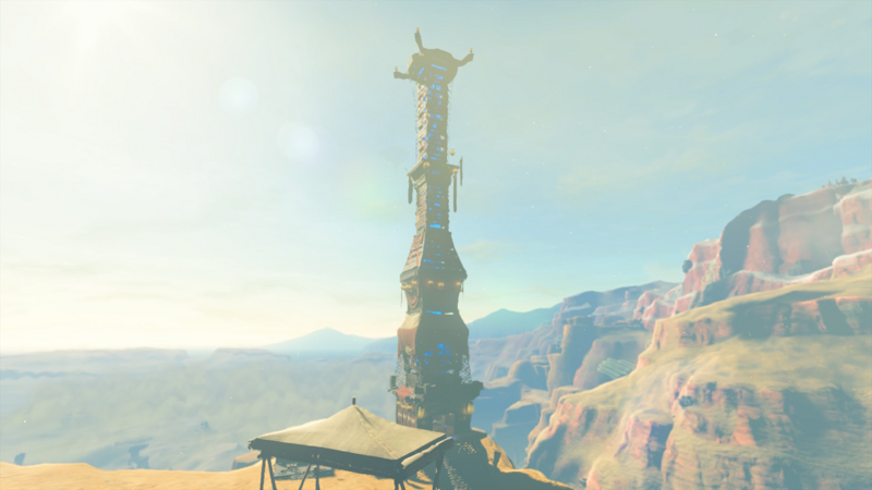 Gerudo Canyon Skyview Tower - Zelda Wiki