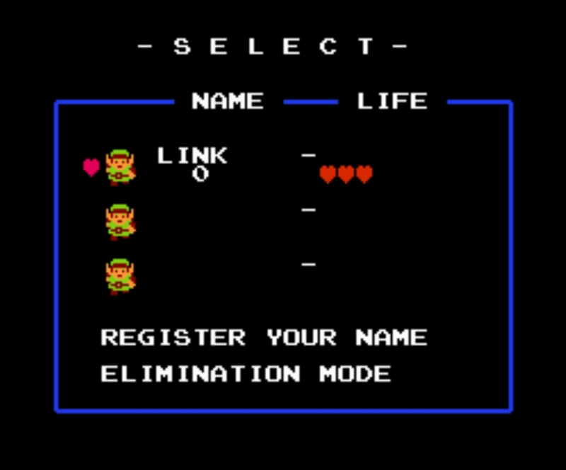File-Selection Screen - Zelda Wiki