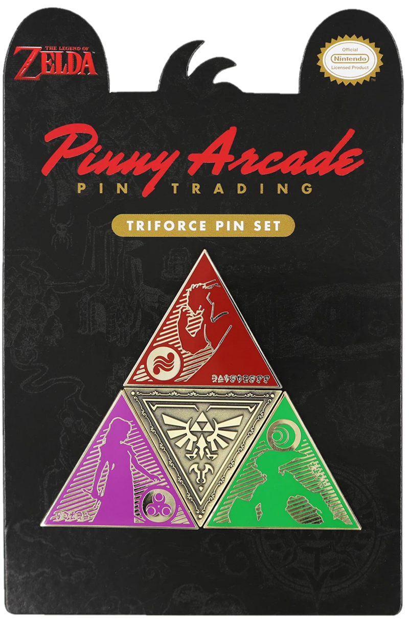 The Legend of Zelda Triforce Pin Set - Zelda Wiki