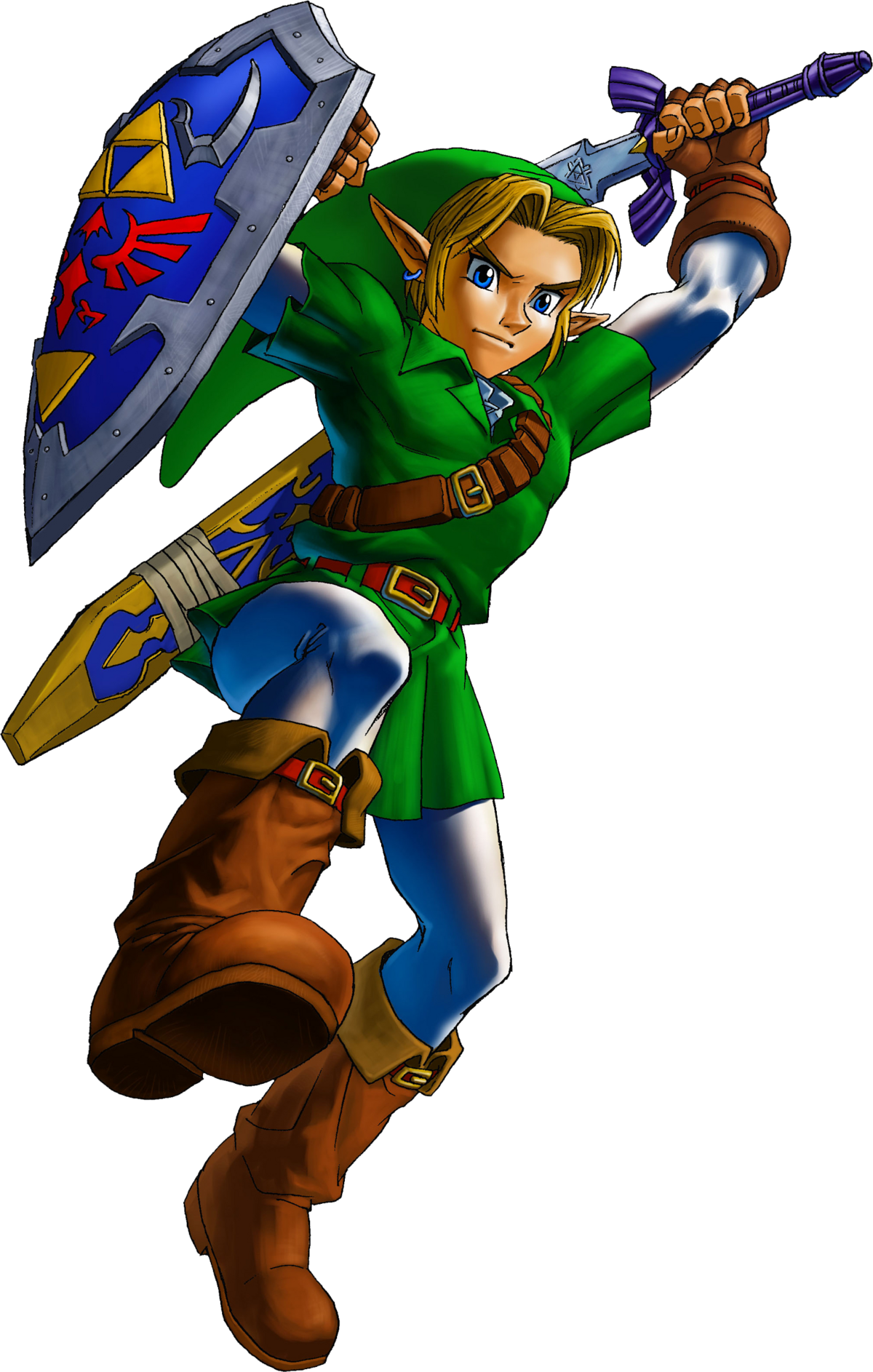 File:OoT Link Attacking Artwork.png - Zelda Wiki