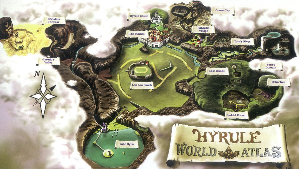 File:Hyrule Map OoT.jpg - Zelda Wiki