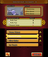 Level Selection - Zelda Wiki