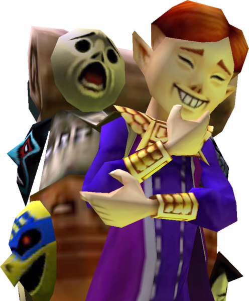 File:MM3D Happy Mask Salesman Model 2.png - Zelda Wiki