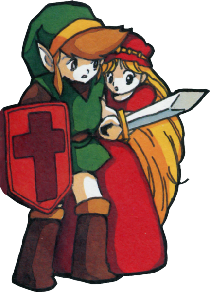 File:TLoZ Link and Zelda Million Publishing Artwork.png - Zelda Wiki