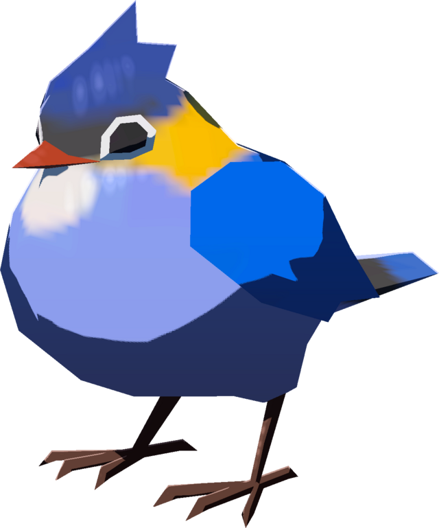File:TotK Blue Sparrow Model.png - Zelda Wiki