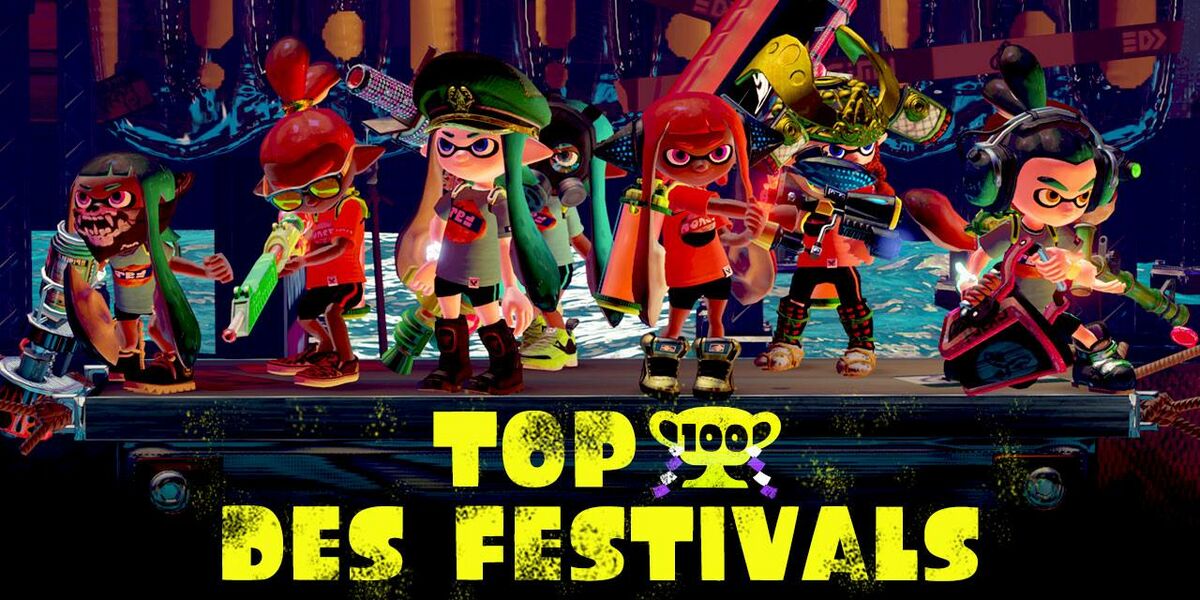 Top 100 des festivals - Inkipédia, le wiki Splatoon